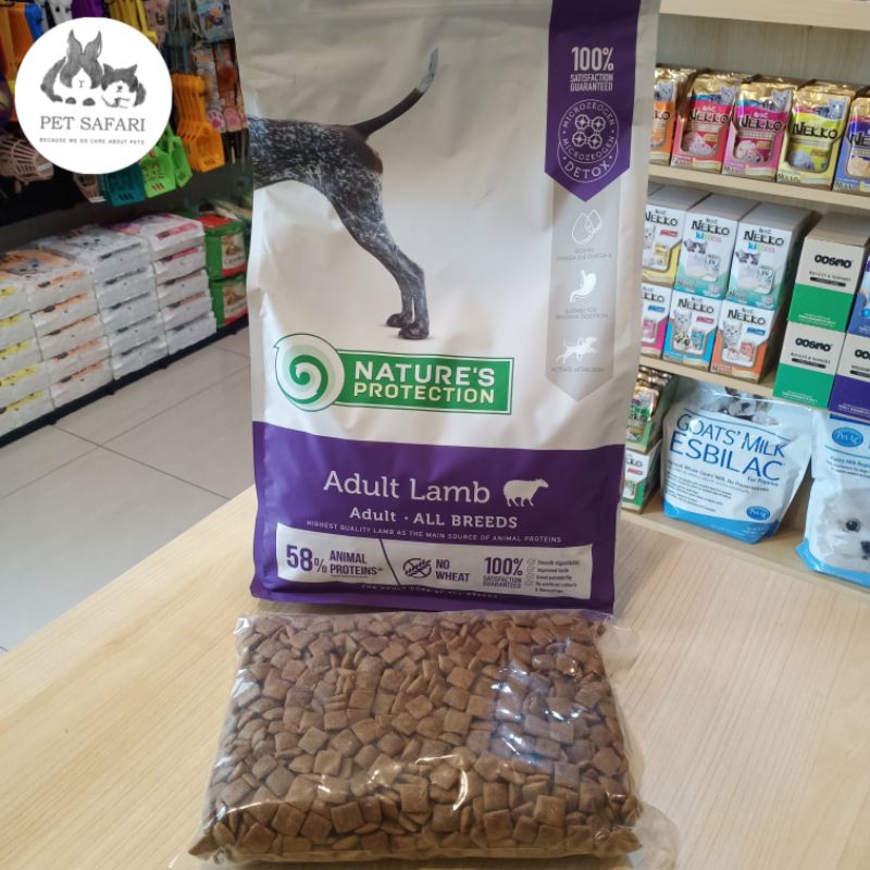 Jual Dog Food Natures Protection Adult Lamb All Breeds Kemasan 1kg ...