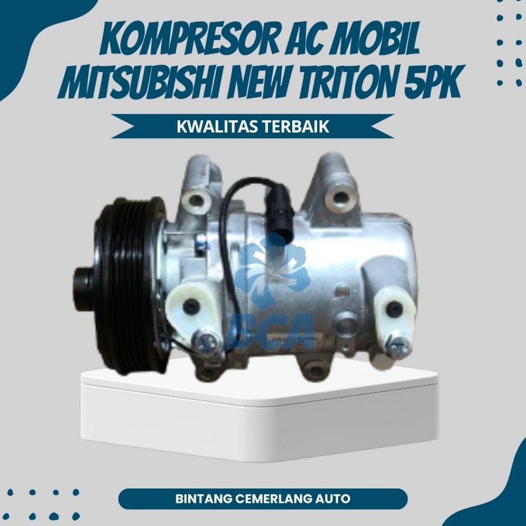 Jual COMPRESSOR KOMPRESOR AC Mobil Mitsubishi New Triton 5PK KWALITAS ...