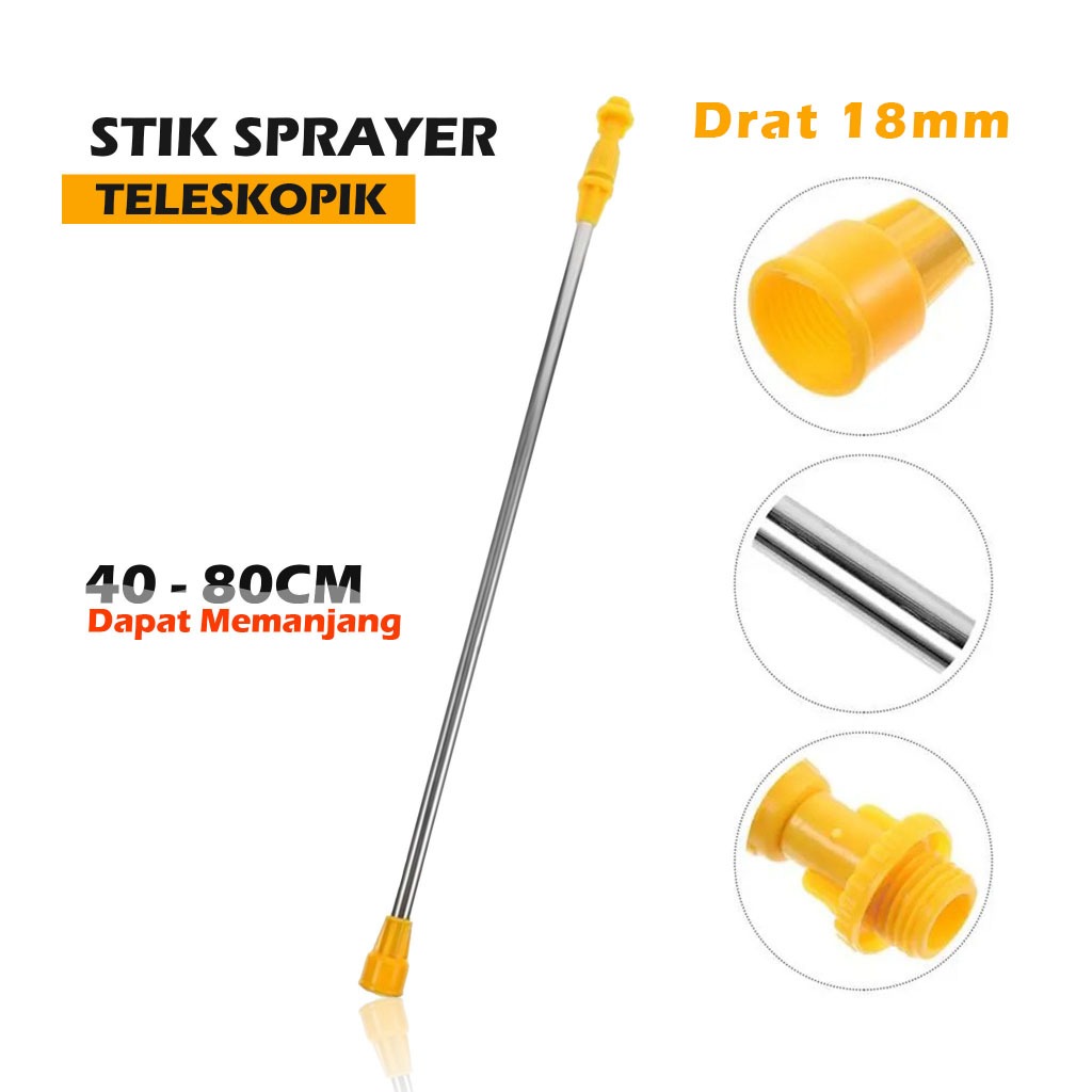 Jual Pipa Semprotan Hama Teleskopik Drat 18mm Panjang 80cm - Tongkat ...