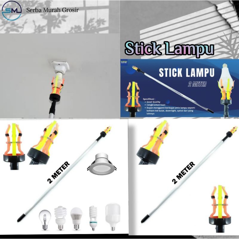 Jual Stik Lampu/pemasangan lampu/tongkat pengganti lampu | Shopee Indonesia