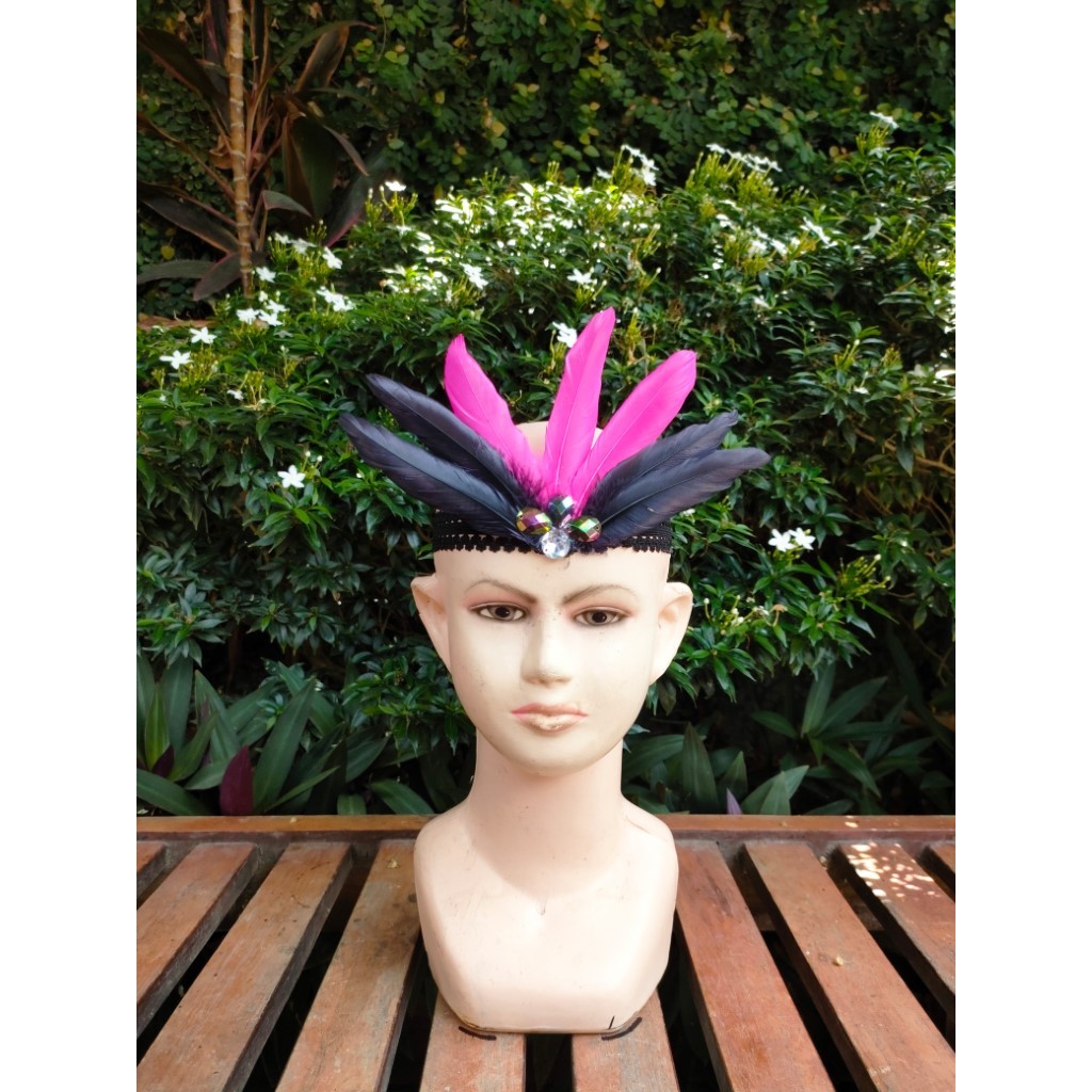 Jual Bando Hiasan Kepala Bulu Angsa untuk Tari dan Karnaval, Bandana ...