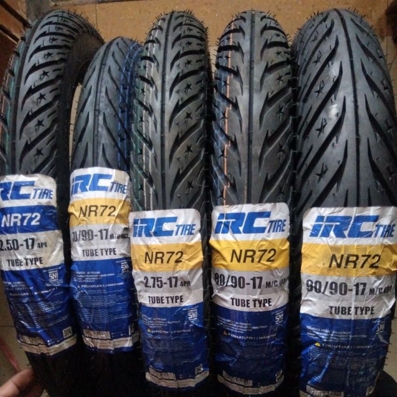 Jual BAN IRC NR72 BINTANG TUBETYPE (70/80/90/90-17/225/250/275 -17 ...