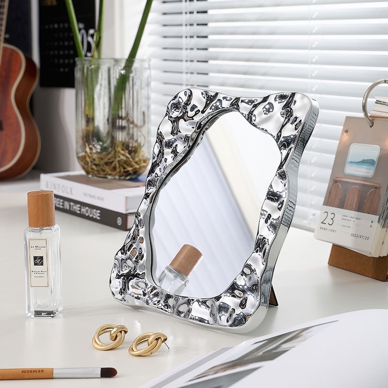 Jual NORI Desk Mirror / Korean Style Mirror / Kaca Cermin Make Up ...