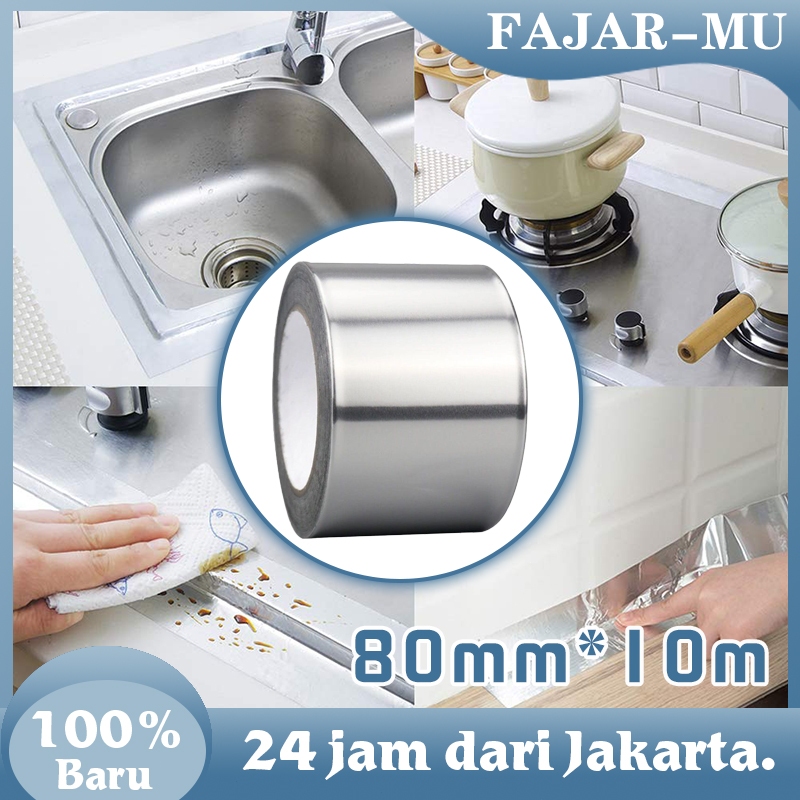 Jual 10m Lakban Aluminium Foil Tape Metalizing Tape Lakban Tahan Panas ...