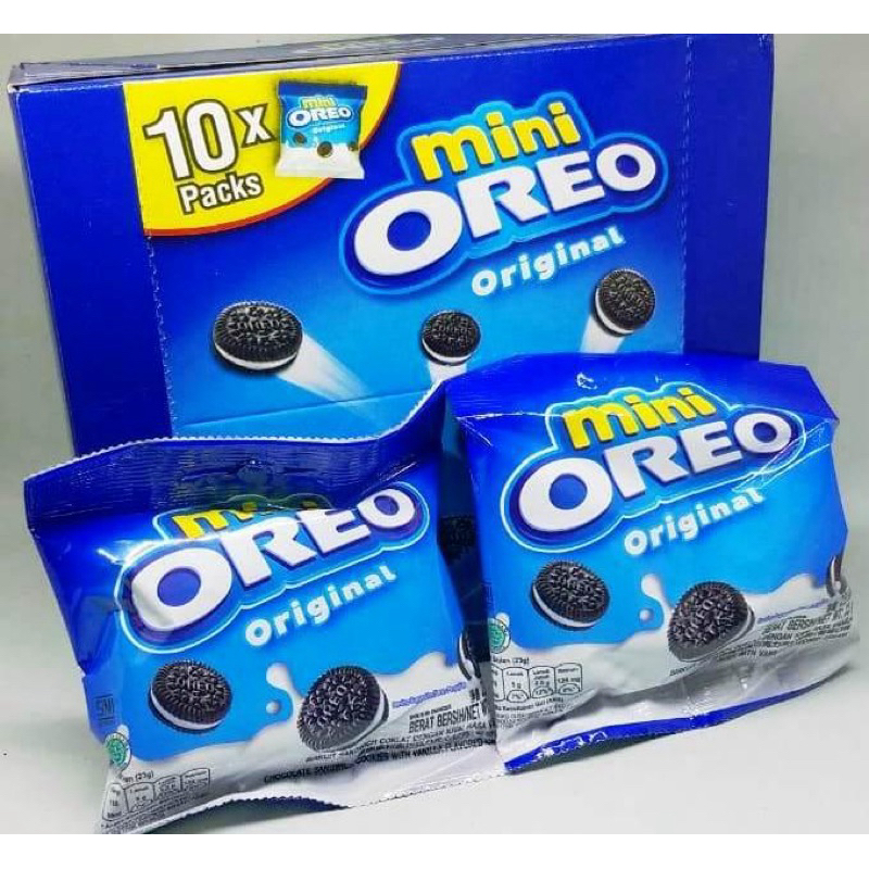 Jual Mini OREO vanilla / cokelat BOX ISI 10 SACHET | Shopee Indonesia