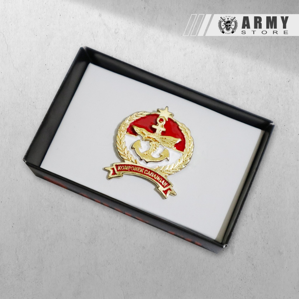 Jual Pin Emblem Komcad 3cm Merah Putih Premium | Shopee Indonesia