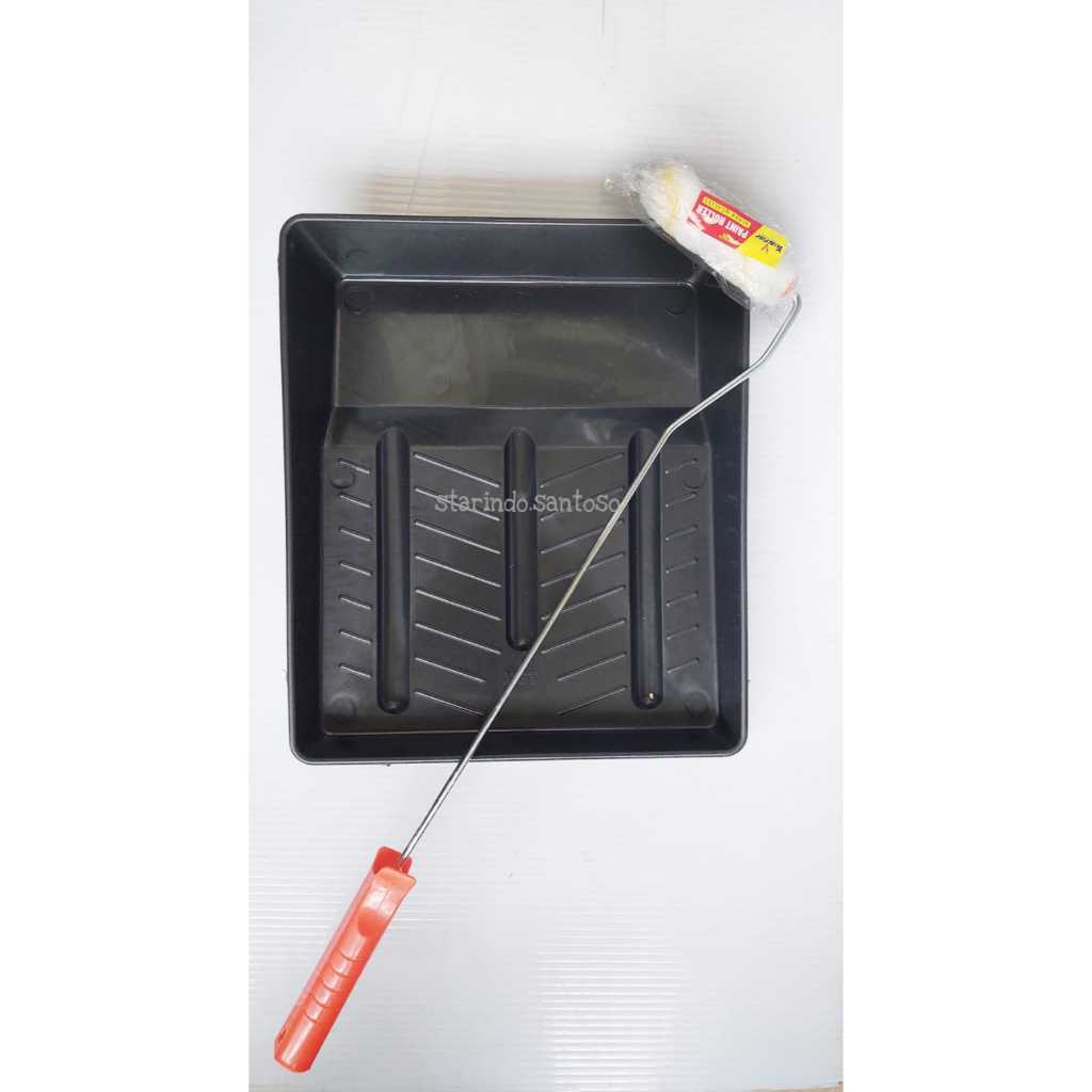 Jual PAKET bak cat + kuas roll 4inch peralatan mengecat renovasi rumah ...