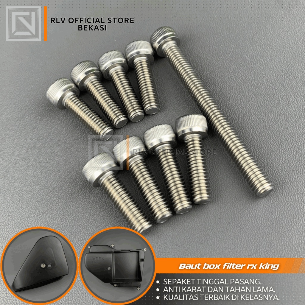 Jual Baud Baut box filter rx king rxking rxk set komplit stainless anti ...