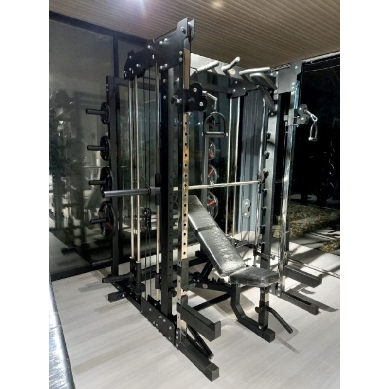 Jual Smith Machine + Cable Crossover + Power Rack X-Gym 6x6 | Shopee ...