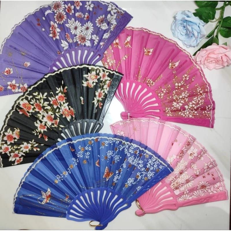Jual Kipas Lipat Jepang Motif Bunga / Kipas Nari / Kipas Tangan ...