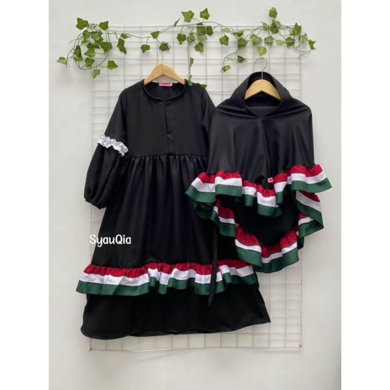 Jual GAMIS ANAK PALESTINA RUFLE/GAMIS ANAK PEREMPUAN | Shopee Indonesia