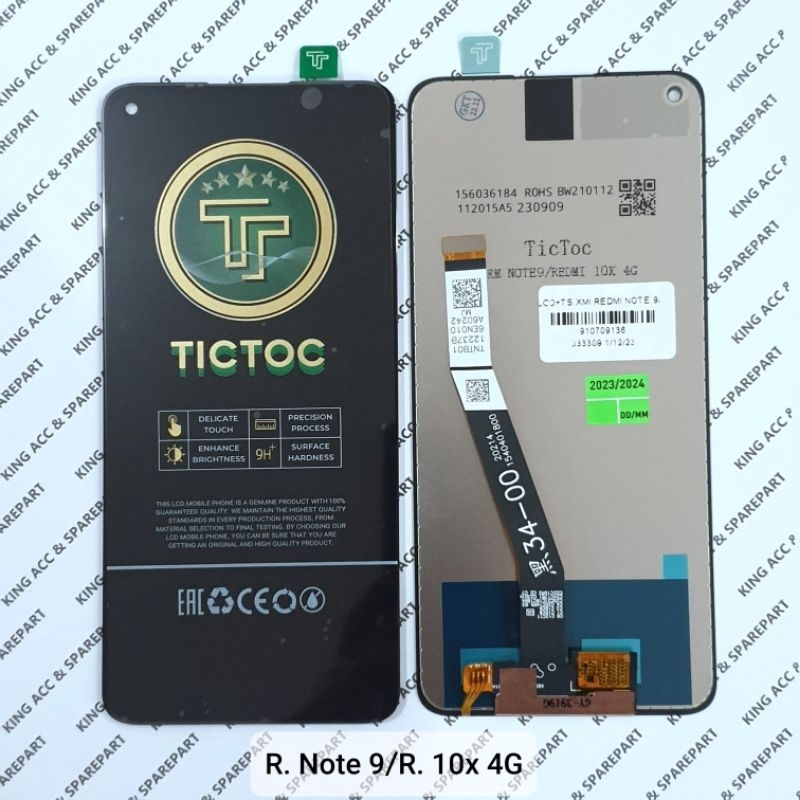 Jual ORIGINAL TICTOC - LCD TOUCHSCREEN XIAOMI REDMI NOTE 9 REDMI 10X 4G ...