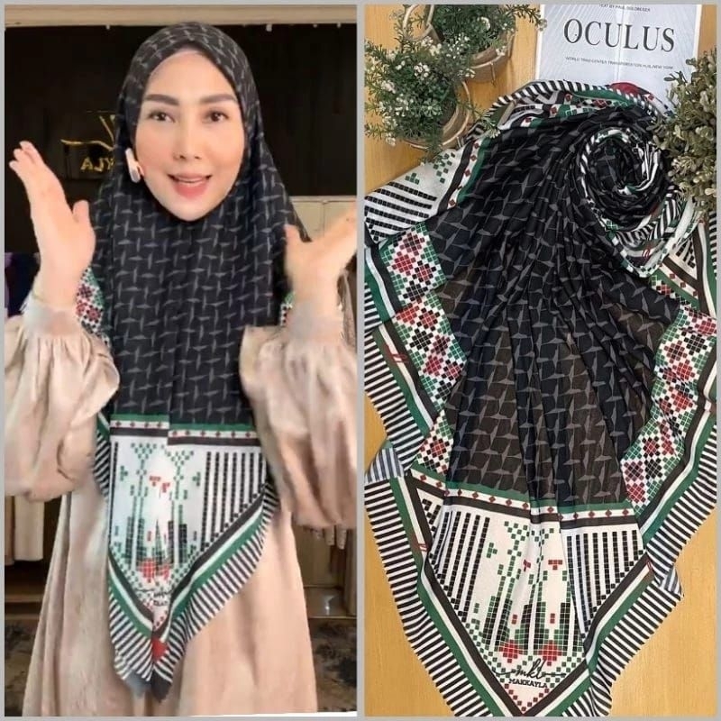 Jual HIJAB PALESTINA VOAL DENAY SYAR'I / KERUDUNG SEGIEMPAT 130X130 ...