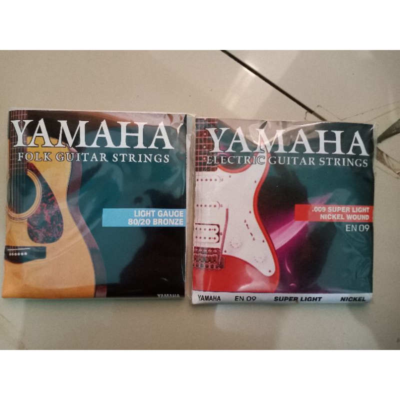 Jual Senar Gitar Akustik Elektrik Klasik Yamaha Set | Shopee Indonesia