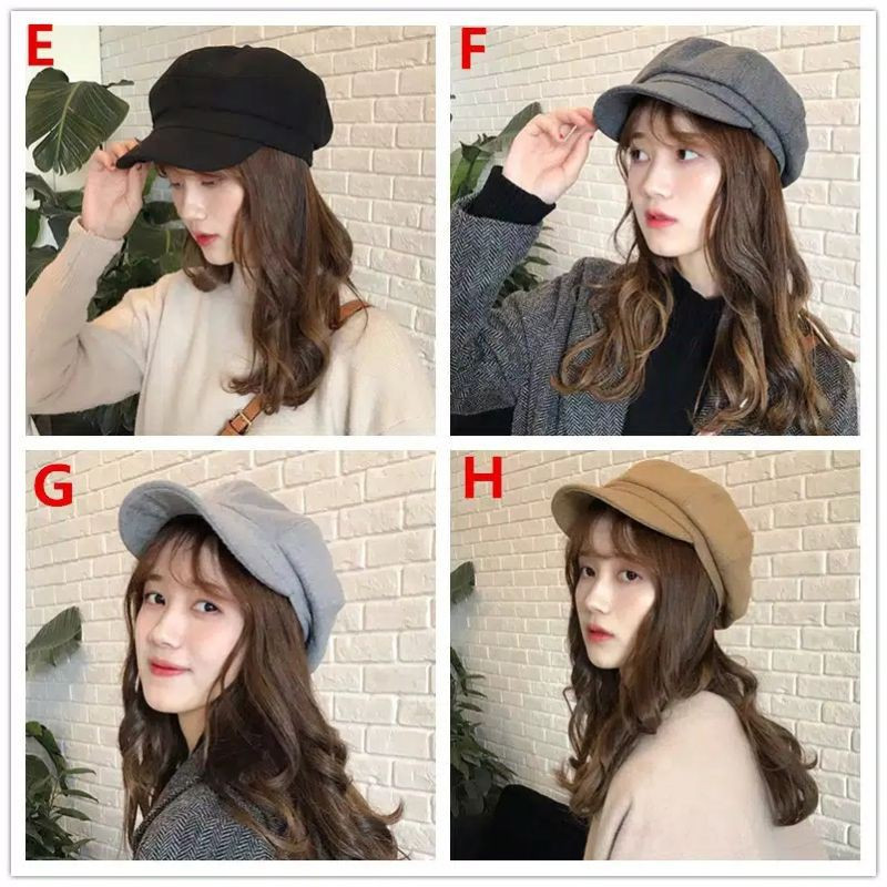 Jual (TP13) Topi Apolo Newsboy Dewasa Pria Wanita Unisex Topi Seniman ...