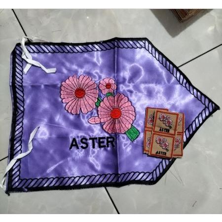 Jual 1 Set Bendera Regu + Tanda Regu Bunga Aster Pramuka Bordir Bedge ...