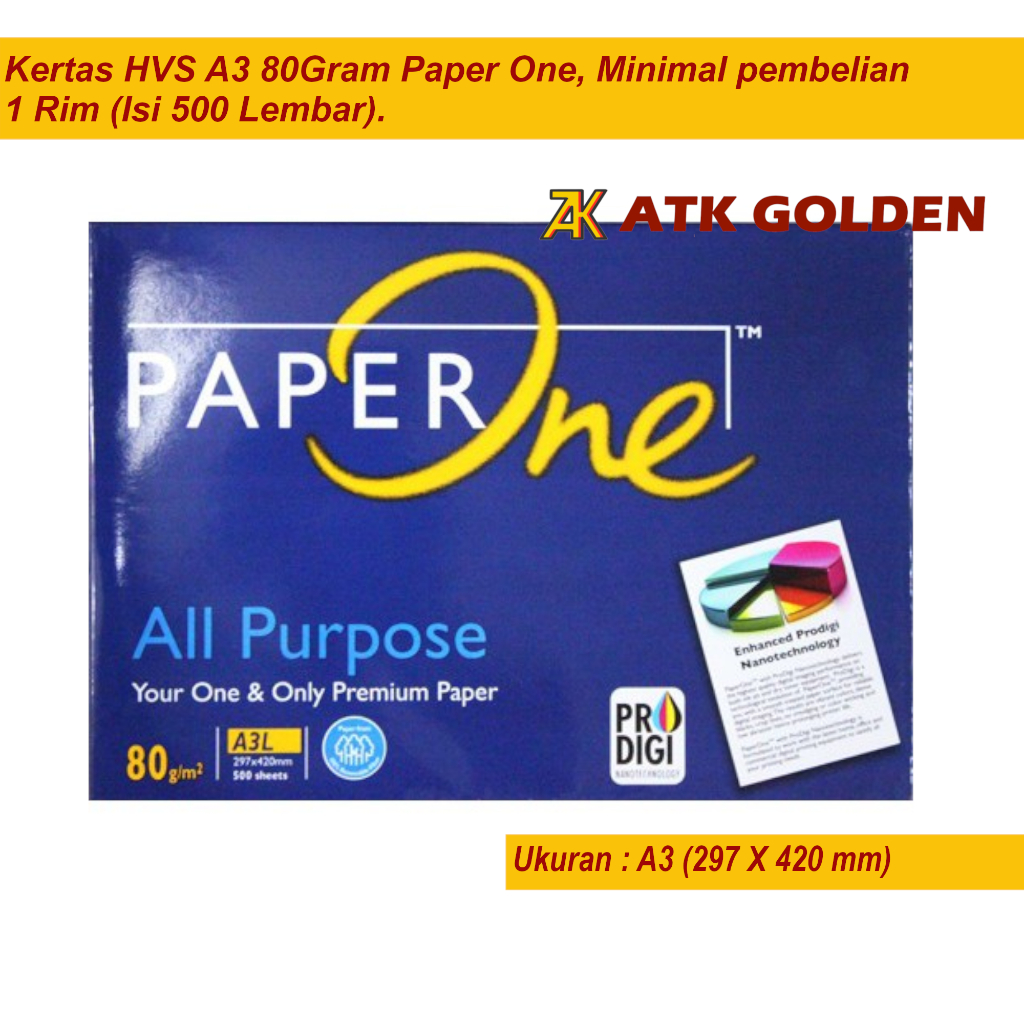 Jual TERMURAH Kertas HVS A3 80gr Paper One | Shopee Indonesia