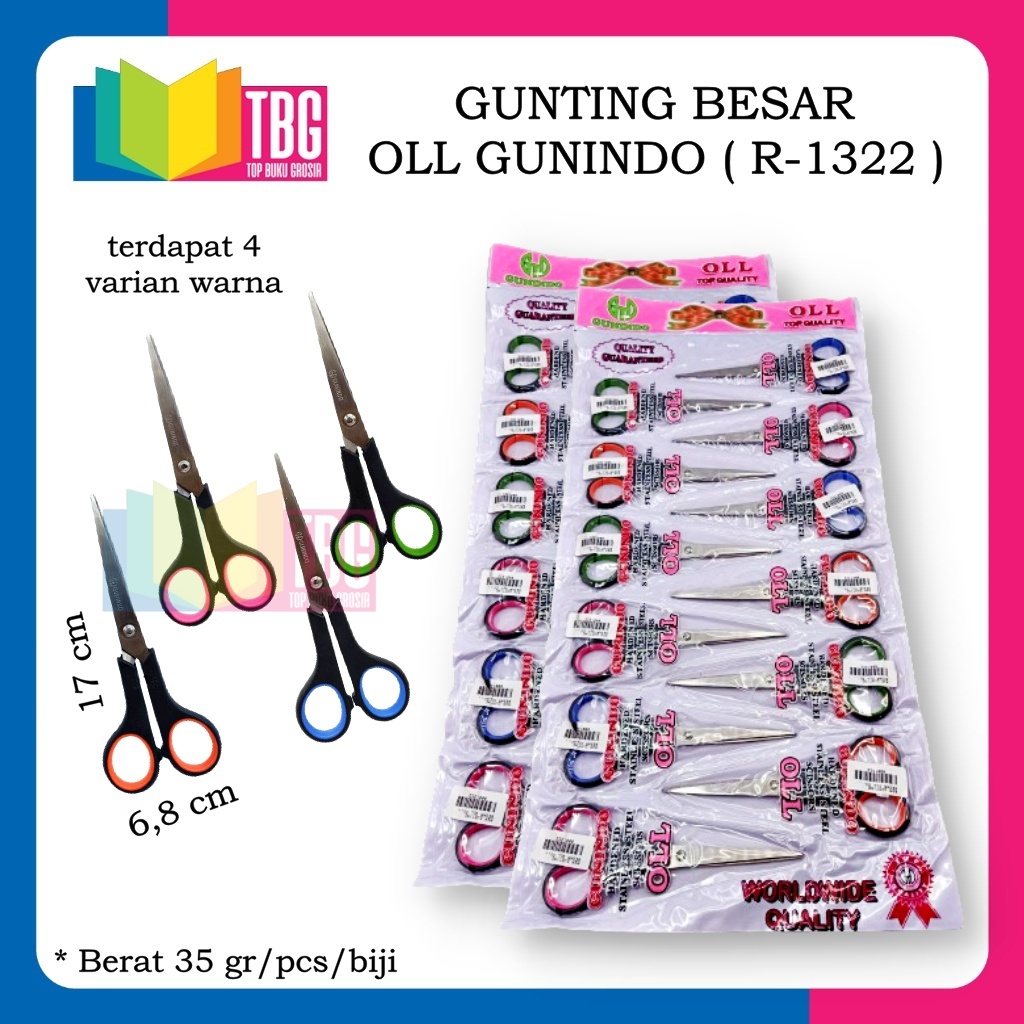 Jual 1 PCS GUNTING BESAR OLL GUNINDO / GUNTING BESAR / GUNTING RENTENG ...
