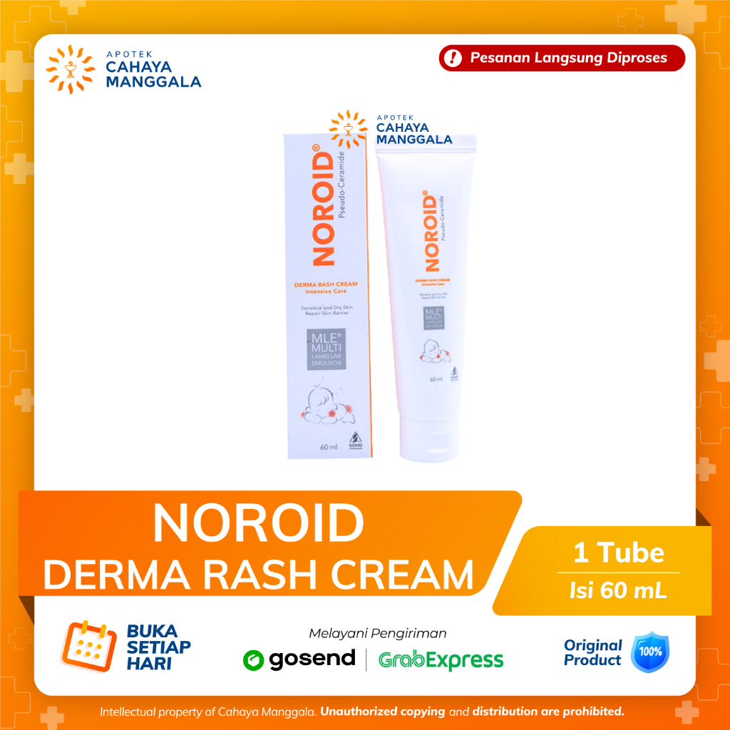 Jual NOROID DERMA RASH CREAM TUBE 60 ML | Shopee Indonesia