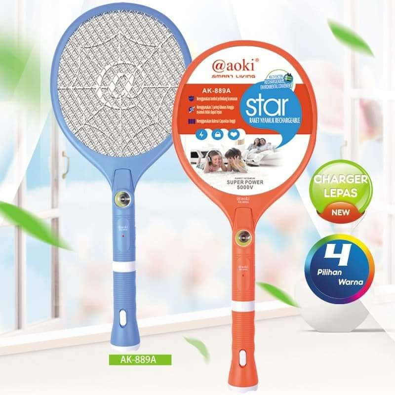Jual Raket Nyamuk AOKI Rechargeable | Shopee Indonesia