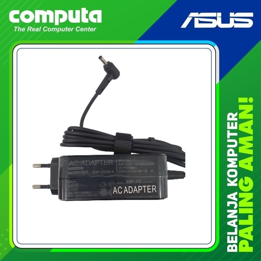 Jual Adaptor Charger Laptop Asus Original 19V 3.42A 65 Watt DC 4.0 X 1 ...