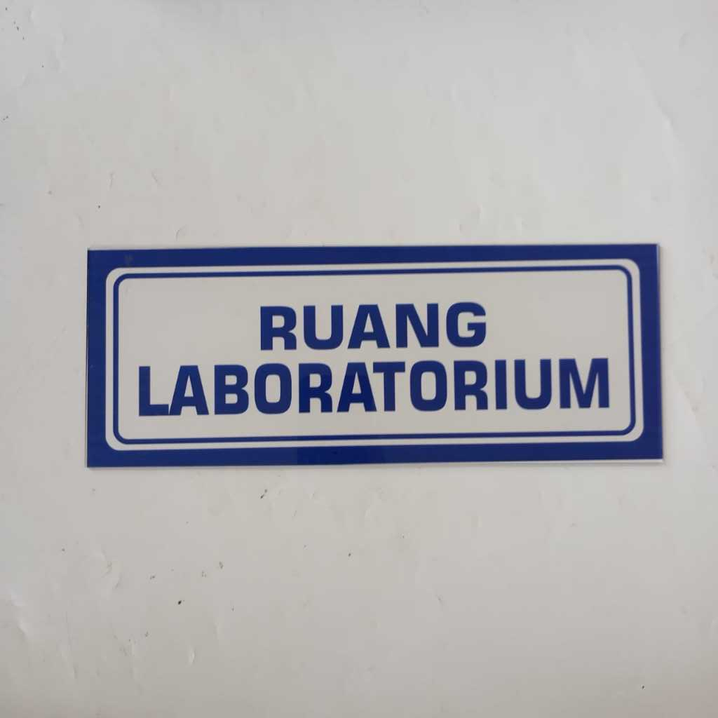 Jual Akrilik Papan Nama Ruang Laboratorium - Papan Nama Ruang Sekolah ...