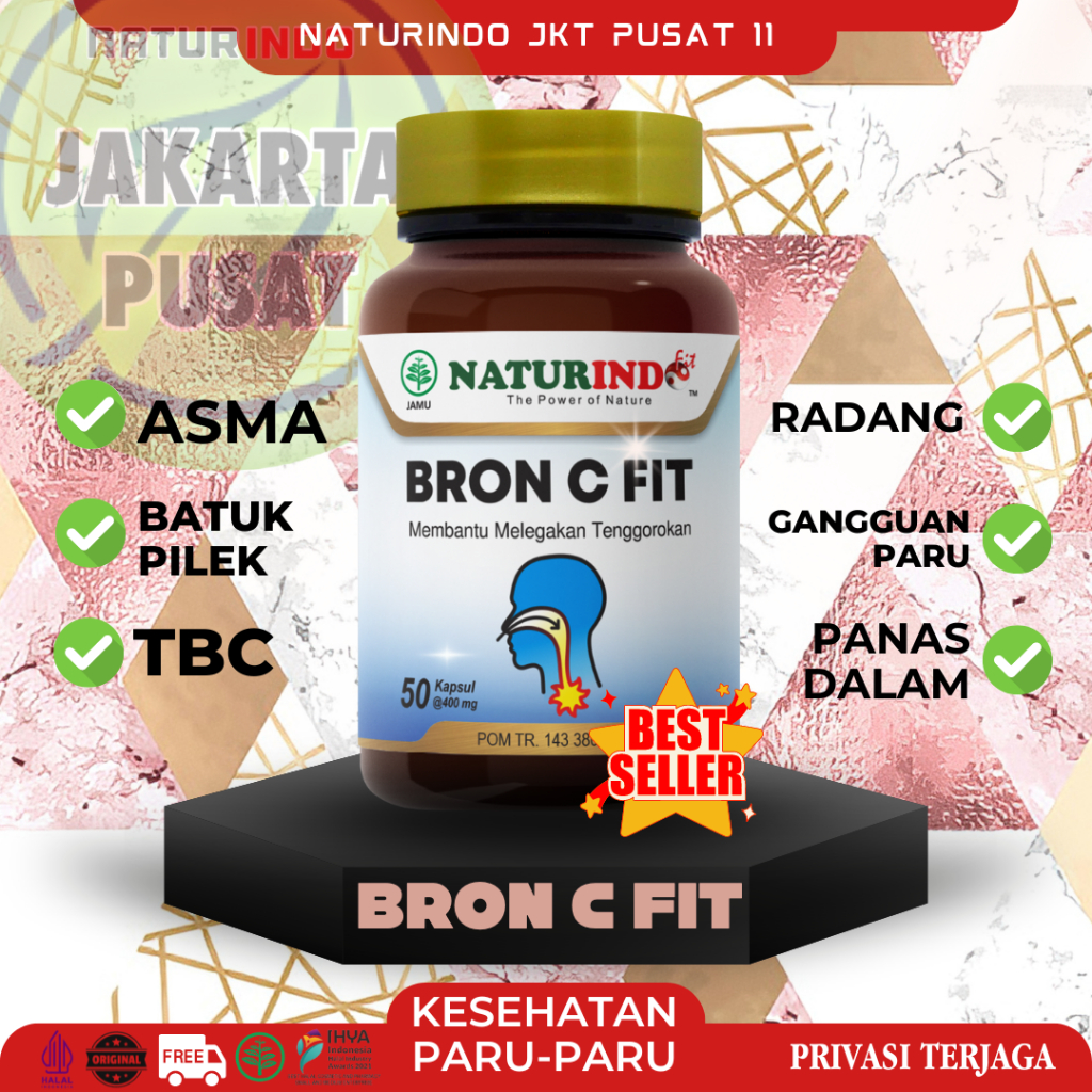 Jual Naturindo Bron C Fit Obat Herbal Pneumonia Tbc Sinusitis Gurah ...