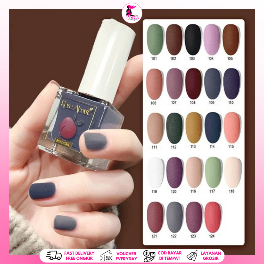 Jual Pretty [8ML] Kutek Peel Off MATTE Kutek/Halal Muslimah Bisa ...