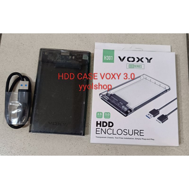 Jual VOXY HARDDISK CASE / ENCLOSURE H301 TRANSPARANT USB 3.0 | Shopee Indonesia