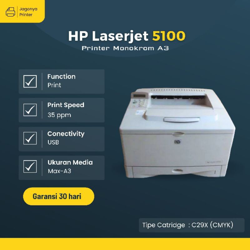 Jual Printer HP Laserjet 5100 Monokrom A3 | Shopee Indonesia