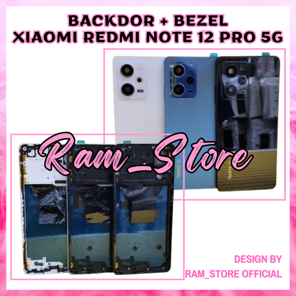 Jual Cassing Hp XIAOMI REDMI NOTE 12 PRO 5G || Housing Tulang Tengah ...