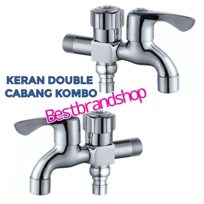 Jual KRAN DOUBLE MESIN CUCI CABANG KOMBO KRAN DOBEL MESIN CUCI | Shopee ...