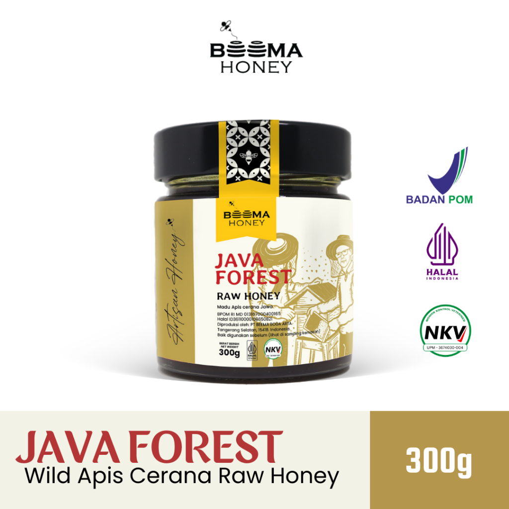 Jual Beema Honey - Madu Hutan Organik Java Forest - 300g | Shopee Indonesia