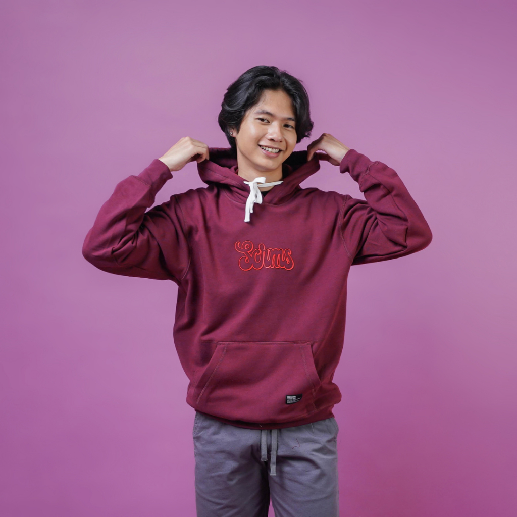 Jual Screamous Sweater Pria Pullover Hoodie ELIAS MAROON | Shopee Indonesia