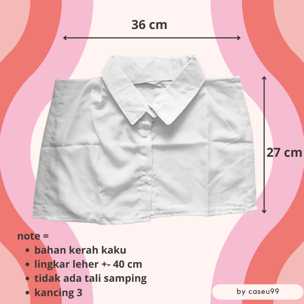 Jual Kerah Palsu/ fake collar/ kemeja leher/ manset leher Korean style ...