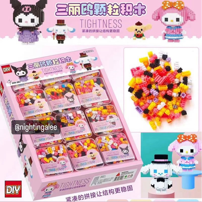 Jual DIY Bricks Mini SANRIO Building Block Nano Block Model Karakter ...
