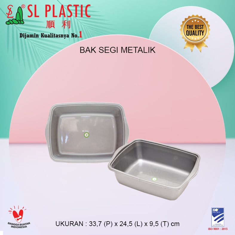 Jual Bak Tahu plastik - Baskom - Bak Cupang - segi Silver 076 SL ...