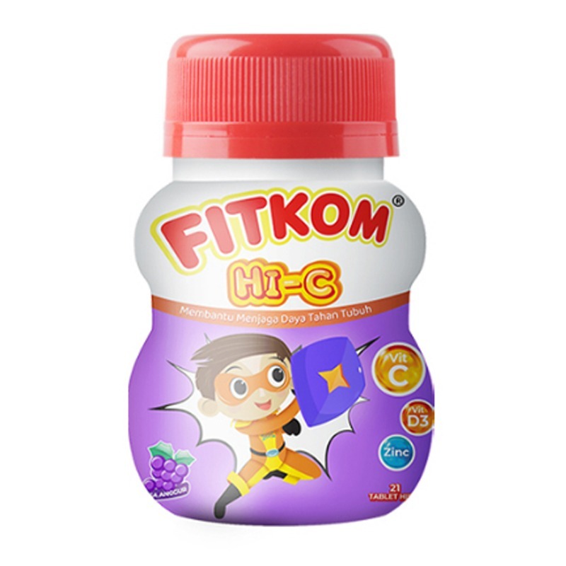 Jual FITKOM HI-C MULTIVITAMIN ANAK ISI 21 TABLET HISAP SUPLEMEN ...