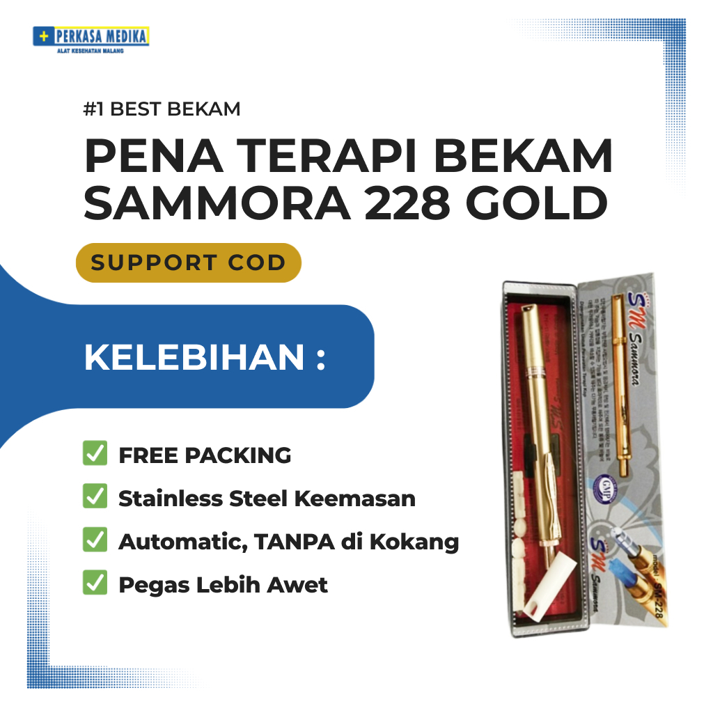 Jual PENA BEKAM SAMMORA SM-228 GOLD COLORED LANCING DEVICE samora MALANG | Shopee Indonesia