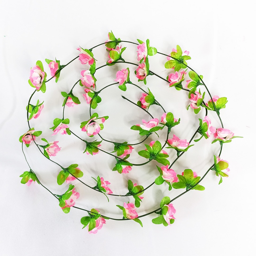 Jual BG / COD / Bunga Rambat Palsu Bunga Juntai Imitasi Mawar Rose ...