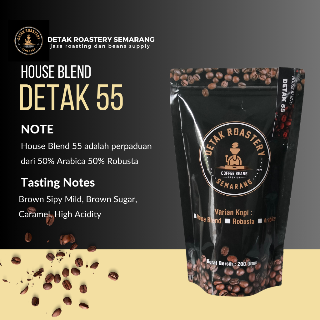 Jual Kopi House Blend (Detak55)* Tersedia dalam bentuk Biji/Bubuk ...