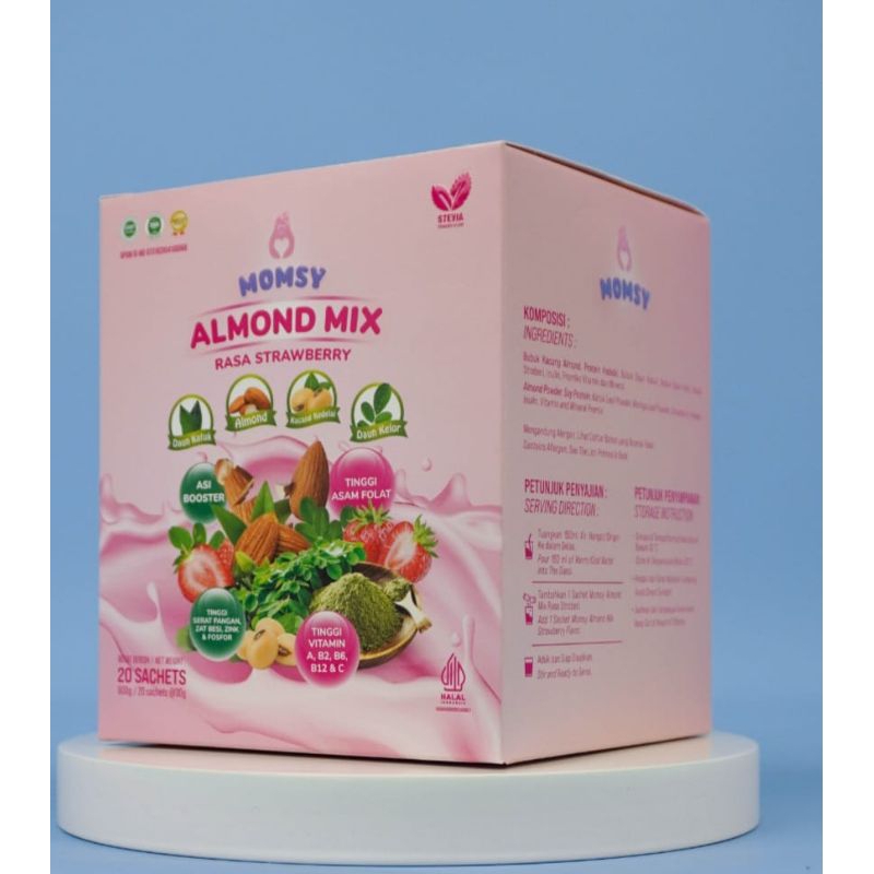 Jual MOMSY ALMOND MIX RASA (20 SACHET ) | Shopee Indonesia