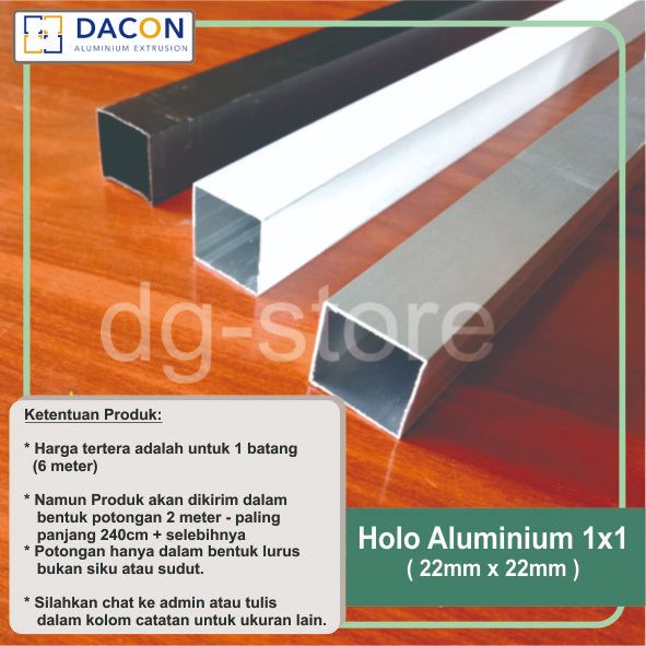 Jual Holo Aluminium 1x1 inchi ( Holo Banci 22mm x 22mm) Bahan Aluminium ...