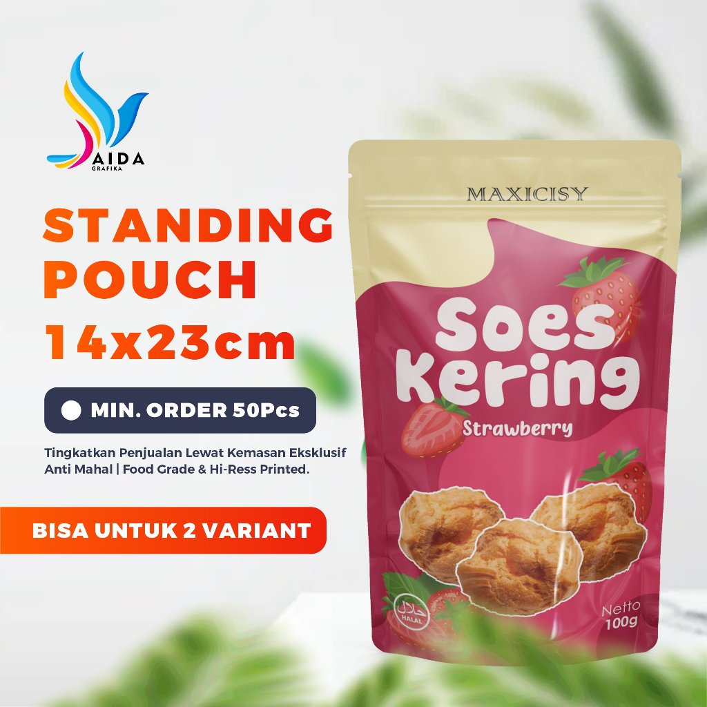 Jual Aida Grafika - Standing Pouch 14x23cm Packaging Snack Baso Aci ...