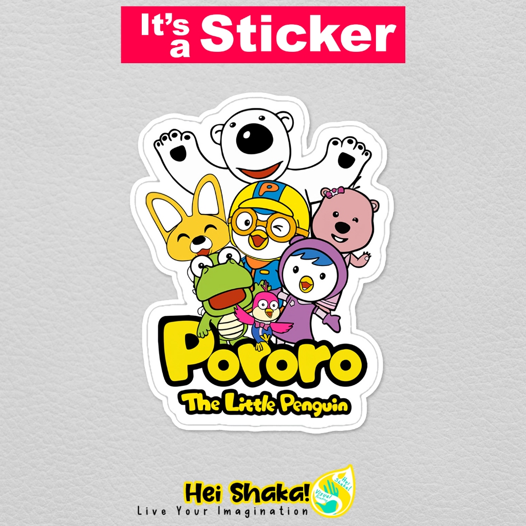 Jual Stiker Pororo The Little Penguin and Friends Sticker Kartun Anak ...