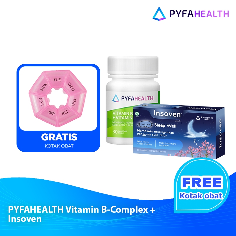 Jual [Stress Free Bundle] Pyfahealth B-Complex+Vit C & Insoven Free ...