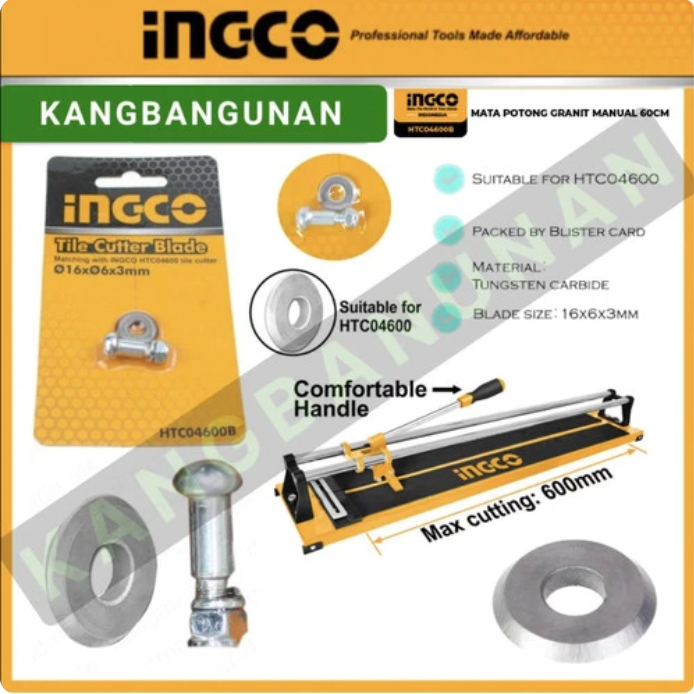 Jual Tile Cutter Blade INGCO HTC04600B Pisau Potong Keramik Marmer ...