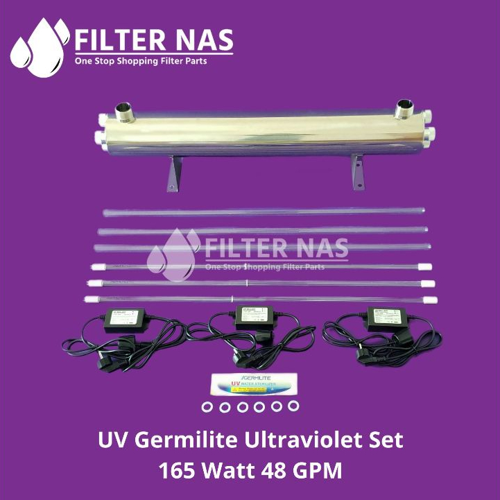 Jual Germilite Ultraviolet UV Set Water Sterilizer 48 GPM 165 Watt | Shopee Indonesia