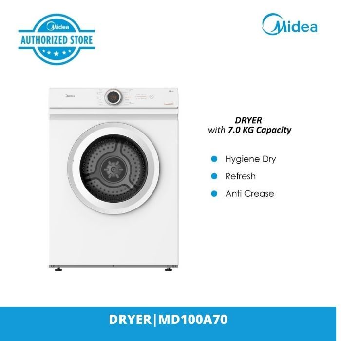 Jual Midea Tumble Dryer Kapasitas 7 Kg Model MD100A70 - Mesin Pengering ...