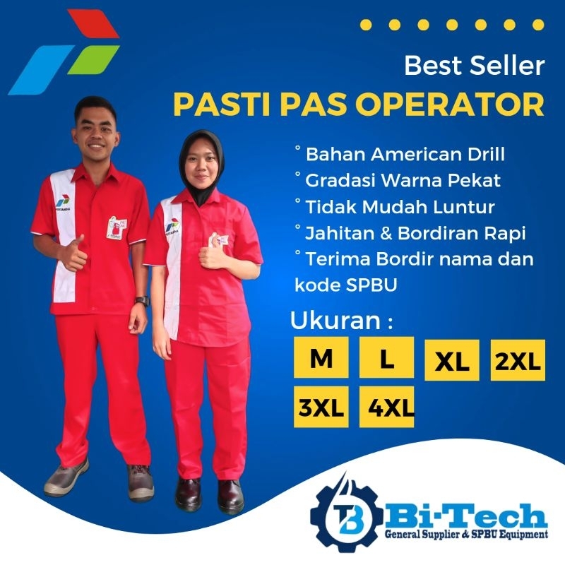 Jual Baju Seragam Operasional SPBU Pasti Pas Seragam Set Operator OB Office Boy Manager ...